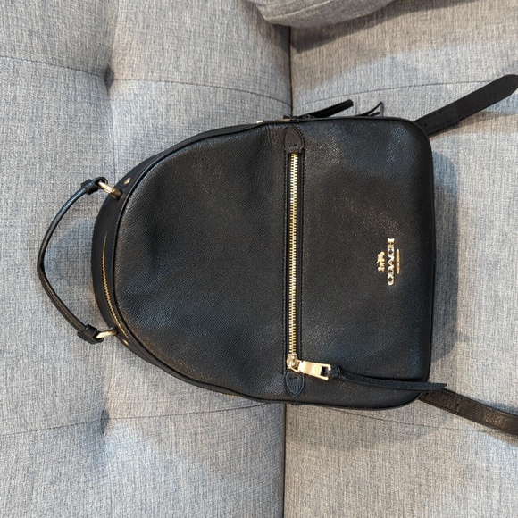 Coach | Bags | Coach Jordan Black Leather Backpack | Poshmark